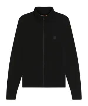 Hugo Boss Zip-fastening Logo-patch Cardigan