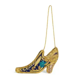 Harrods Bead-embellished Shoe Tree Decoration - Navy