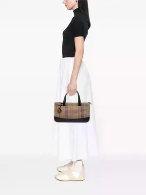 Burberry Haymarket Check Canvas Handbag