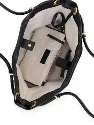 Balmain Canvas And Leather Trim Tote Bag - Neutrals
