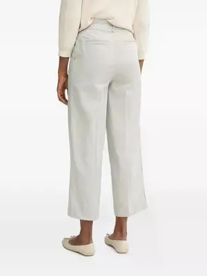 BENETTON Slub Texture Wide-leg Trousers