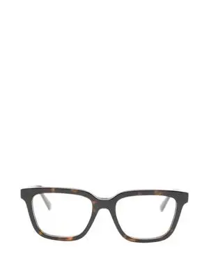 Gucci Double-g Square-frame Glasses - Brown