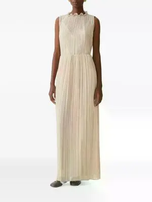 Fabiana Filippi Pleated High Neck Sleeveless Top