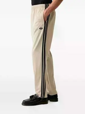 Adidas Logo-embroidered Side-stripe Track Pants