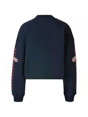 Off-White Logo Embroidered Star Print Sweatshirt