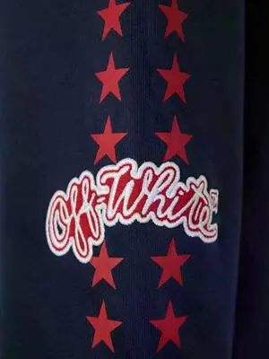 Off-White Logo Embroidered Star Print Sweatshirt