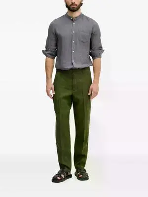 BENETTON Mandarin-collar Pocket Shirt