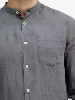BENETTON Mandarin-collar Pocket Shirt