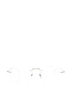 Gucci Rimless Rectangle-frame Glasses - Silver
