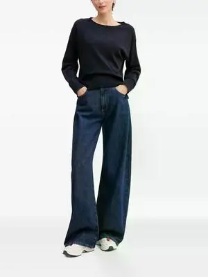 BENETTON Ribbed-trim Crew-neck Sweater