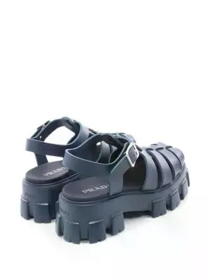 Prada Monolith Sandals - Blue