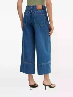 BENETTON Wide-leg Cropped Jeans