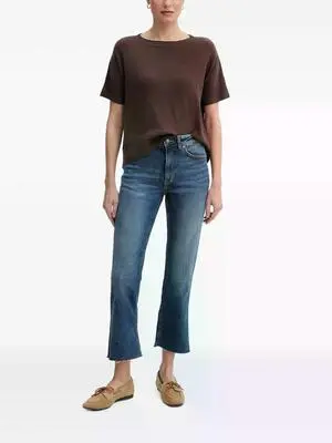 BENETTON Faded Raw-cut Jeans