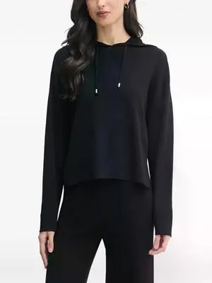 BENETTON Drawstring Hood Hoodie With Side Slits