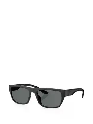Emporio Armani Rectangle Frame Sunglasses - Black