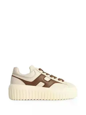 Hogan H-stripes Leather Sneakers - Neutrals
