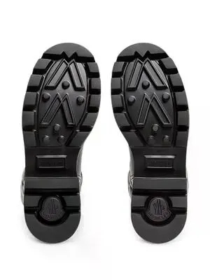 Moncler Quilted Logo-patch Boots - Black