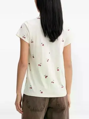 Rag & Bone Cherry Print Crewneck T-shirt