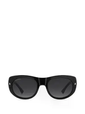 Dsquared2 Icon Oval-frame Sunglasses - Black