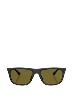 Emporio Armani Rectangle Frame Sunglasses - Black