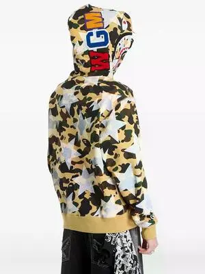 A BATHING APE Camouflage Shark Hoodie