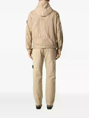 Stone Island Logo Patch Hooded Jacket