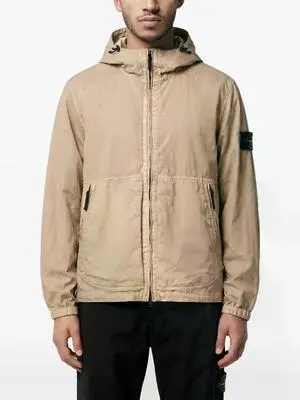Stone Island Logo Patch Hooded Jacket