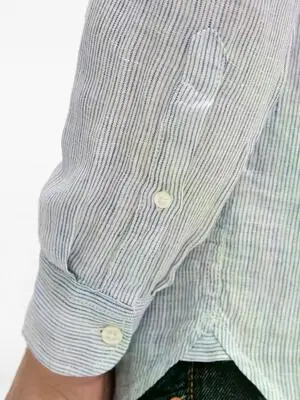BENETTON Striped Classic-collar Shirt