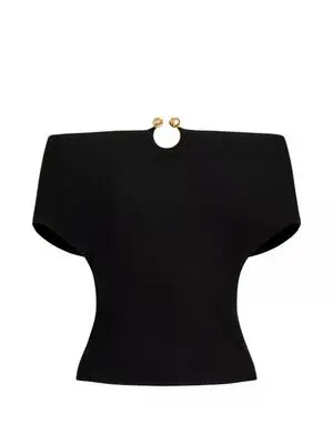Alberta Ferretti Off-shoulder Top With Cut-out Detail