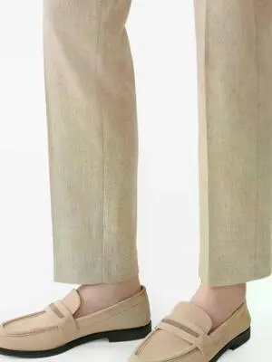 Fabiana Filippi Suede Loafers With Bead Embellishment