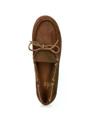 BILLI BI Suede Bow Detail Loafers