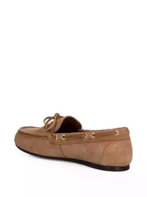 BILLI BI Bow-detail Suede Loafers