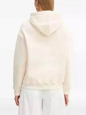 From Future Heart Motif Drawstring Hoodie