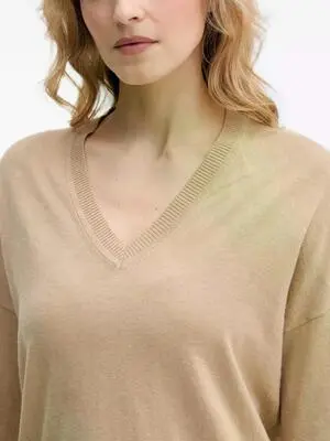 BENETTON V-neck Ribbed-trim Sweater