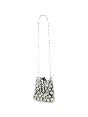 SELF-PORTRAIT Crystal Embellished Drawstring Backpack
