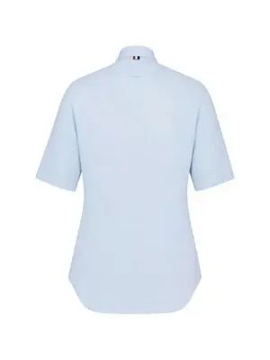 Thom Browne Rwb Grosgrain Short-sleeve Shirt