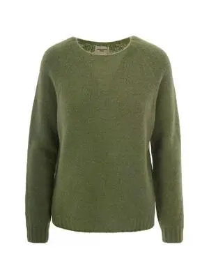 Max Mara Raglan Sleeve Crew Neck Sweater - Green
