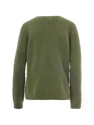 Max Mara Raglan Sleeve Crew Neck Sweater - Green