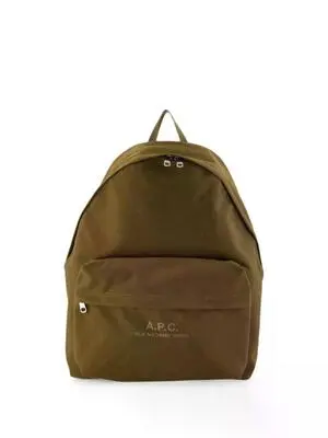 A.p.c. Backstage Logo-print Backpack - Green