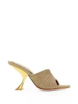 Amina Muaddi Taylor Woven Sandals
