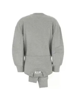 Attico Tie-waist Logo-embroidered Sweatshirt