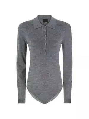 Pinko Fine-knit Long-sleeve Bodysuit