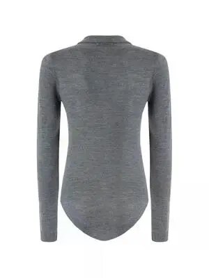 Pinko Fine-knit Long-sleeve Bodysuit