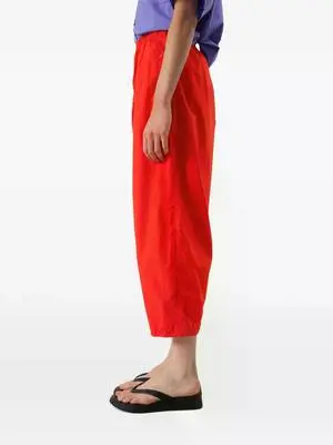 American Vintage Bailow Wide-leg Cropped Pants - Red