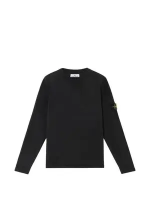 Stone Island Logo Patch Crew Neck Sweater
