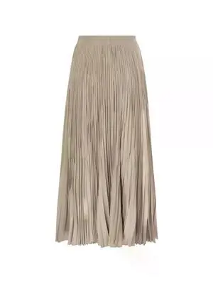 Max Mara Pleated Flared Maxi Skirt