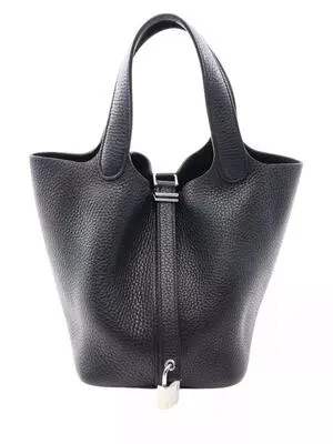 Hermès Clemence Picotin Lock 18 Handbag - Black