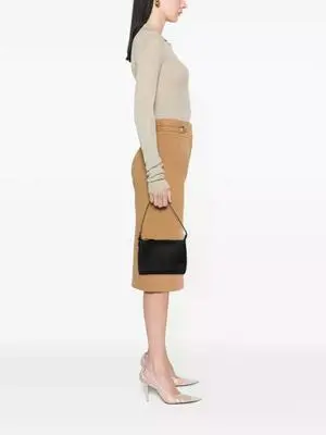 Fendi 20th Century Zucca Canvas Pochette Shoulder Bag - Black