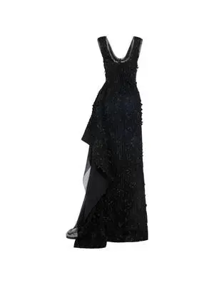 A.W.A.K.E. Mode Sequined Side-panel Maxi Dress