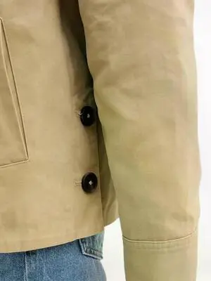BENETTON Corduroy-collar Button-down Jacket